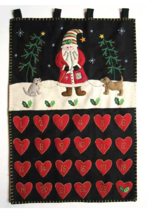 Christmas Santa Advent Calendar - Little Handcrafts